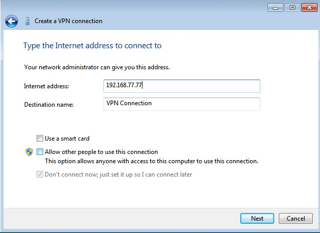 Configuring A Pptp Vpn Connection For Windows